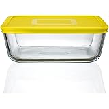 Pyrex Rectangular Dish with Plastic Lid, 0.8L: Amazon.co.uk: Kitchen & Home