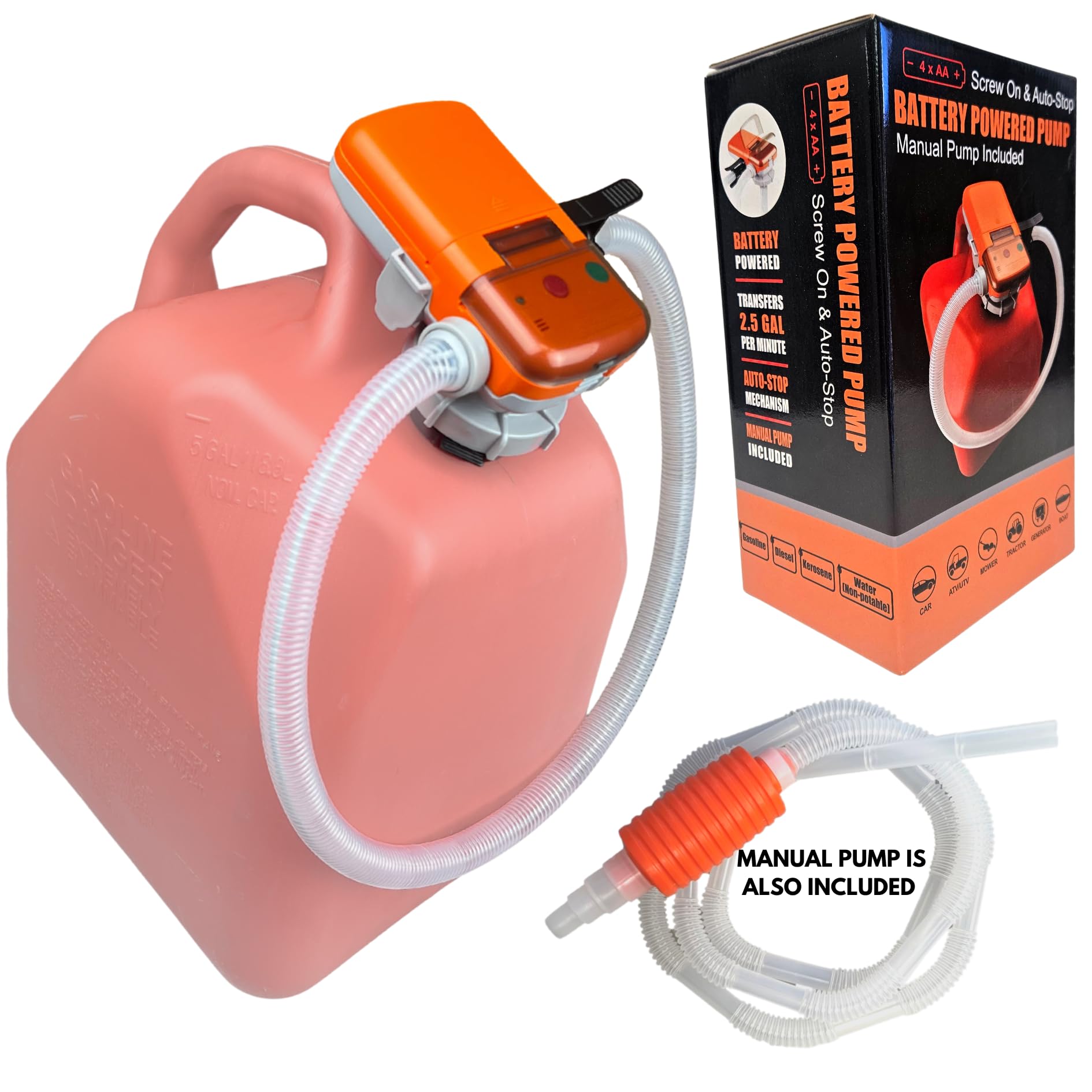 Mua FlowJoe Fuel Transfer Pump Plus Bonus Hand Pump | Automatic-Stop ...