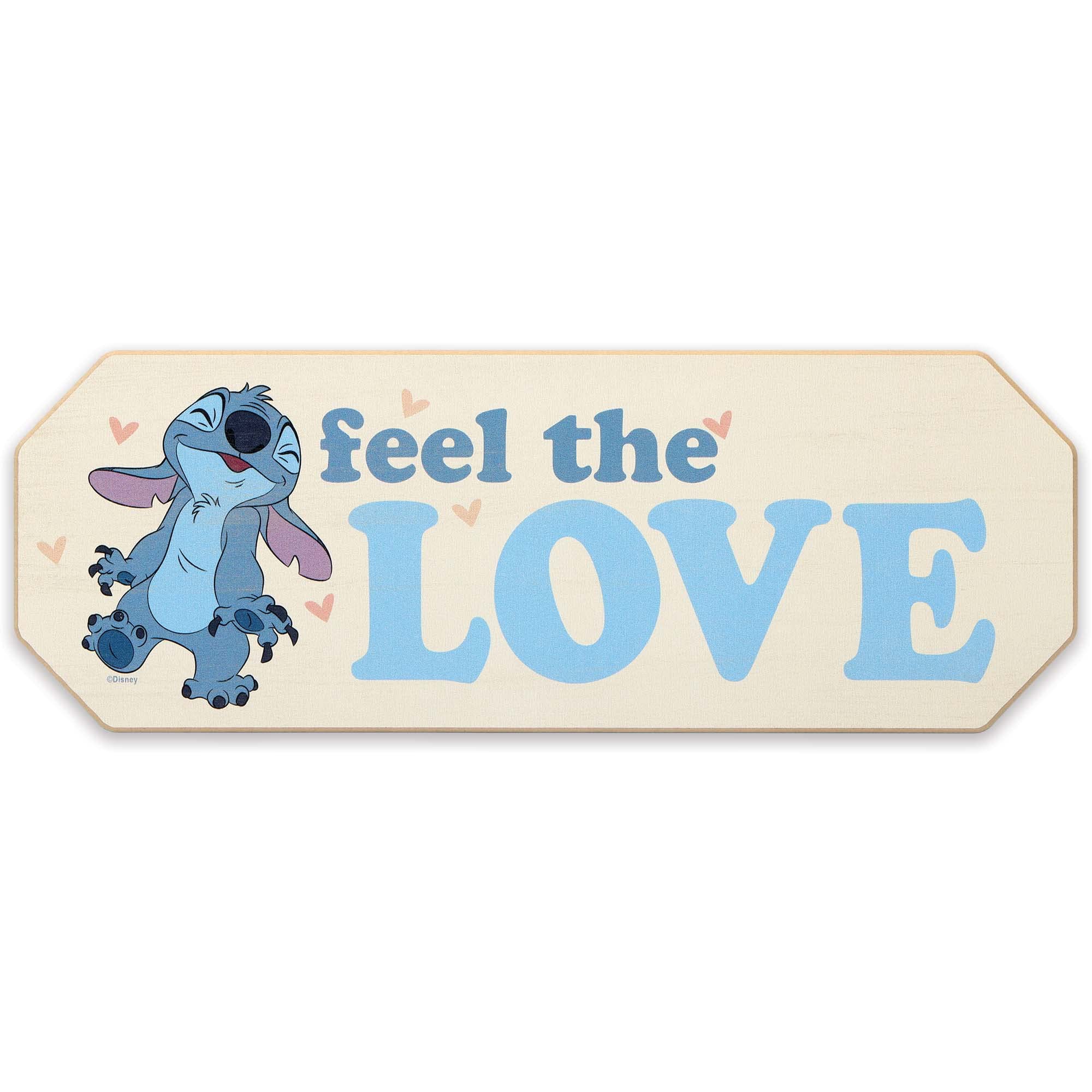 Mua Disney Lilo and Stitch Feel the Love Wood Wall Decor - Adorable ...