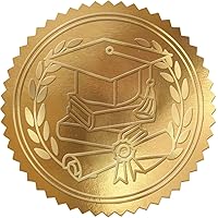 Amazon.com: Whaline 500Pcs Graduation Cap Foil Seal Sticker Embossed ...