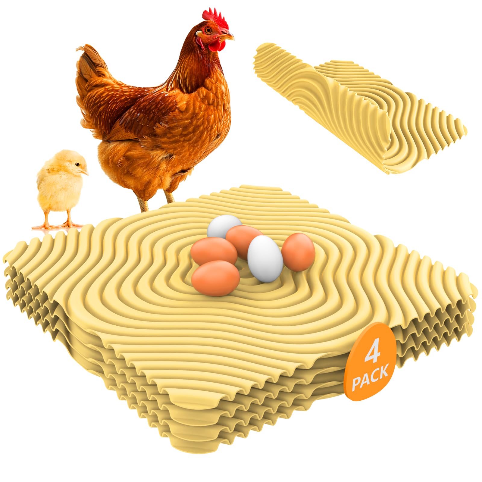 Chicken Nesting Pads for Coop, Double Side Nesting Box Pads for Chicken ...