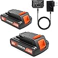 Amazon.com: PEYESTEN 2 Pack 3000mAh 20v MAX Battery and Charger, Replacement for Black and ...