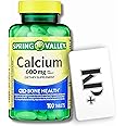 Amazon.com: KP+ Spring Valley Calcium, 600 mg, Dietary Supplement, Bone ...