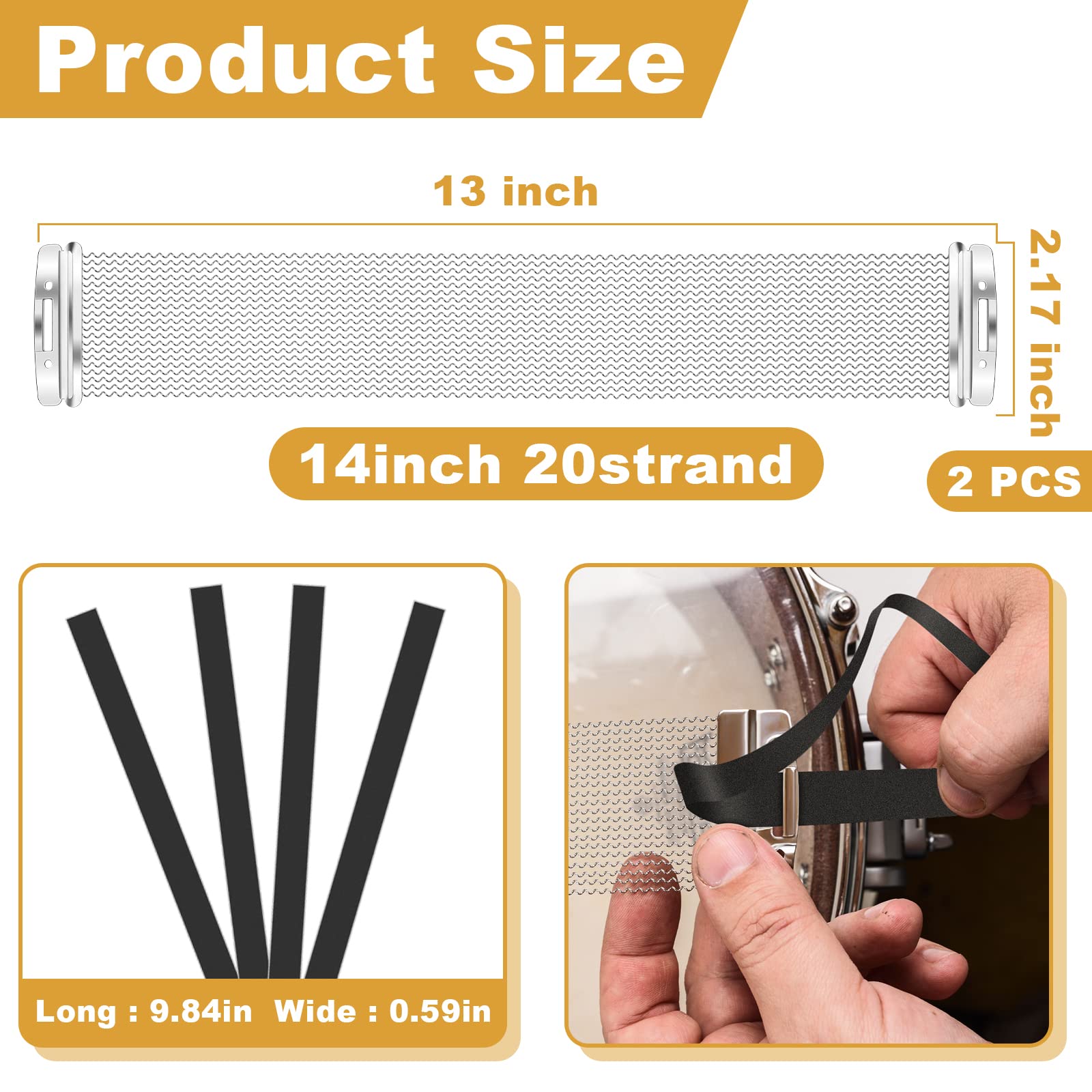 Mua 6 Pcs Snare Wire Snare Drum Wire Straps Snare Drum Accessories 20 ...