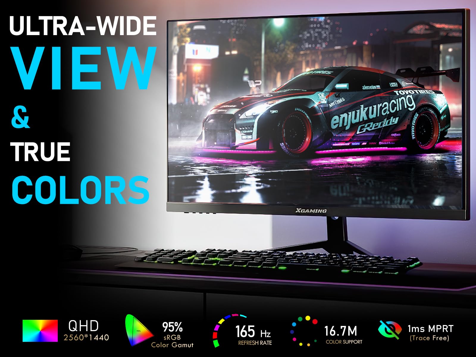 Mua izumuzi 27 Inch QHD Gaming Monitor 144Hz/165Hz, 2560 x 1440p PC ...
