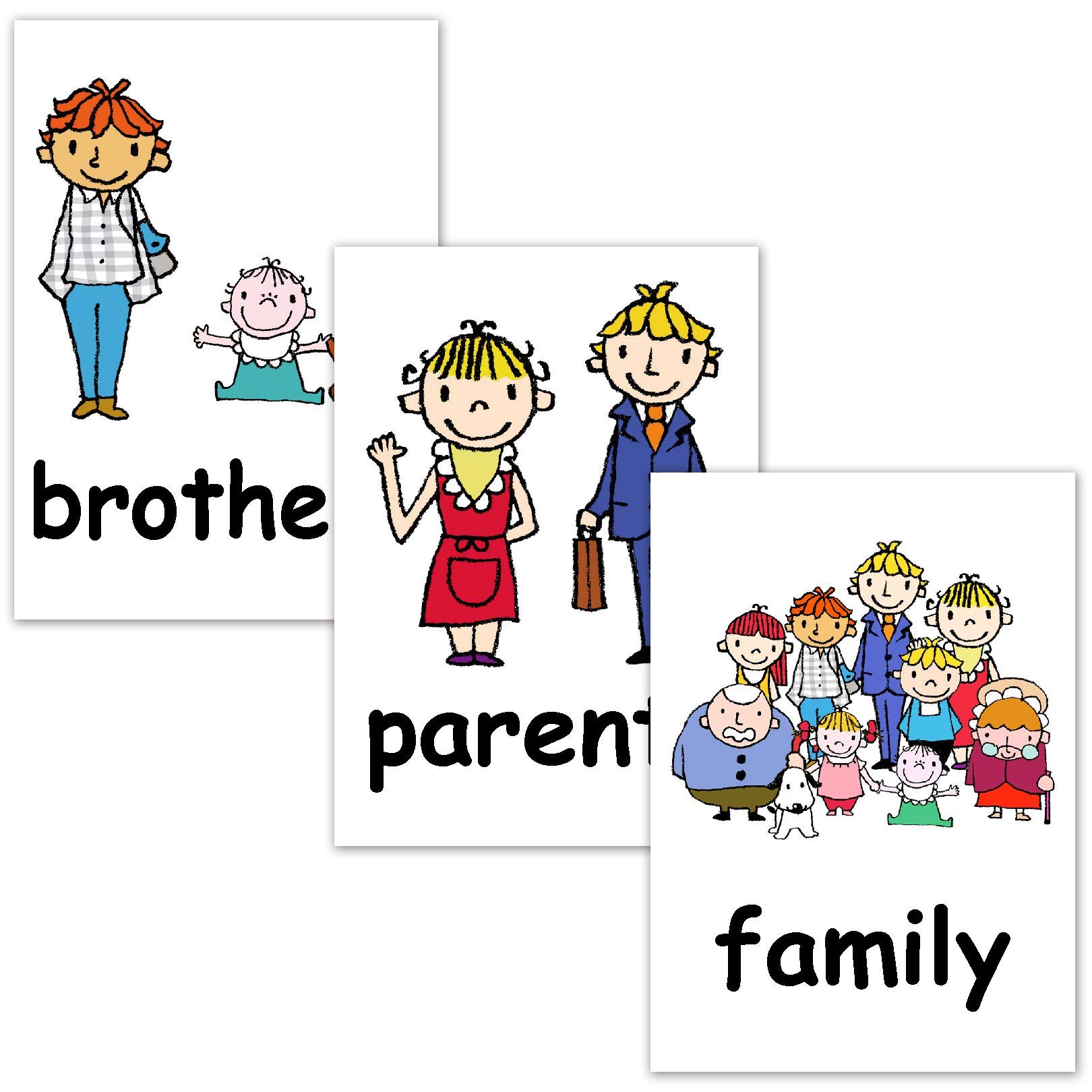 Mua Flash Cards [Family] â A4 Size â English Card.com Flashcards ...