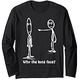Amazon.com: Funny "Why The Long Face?" Stickman Costume - Stick Figure T-Shirt : Clothing, Shoes ...