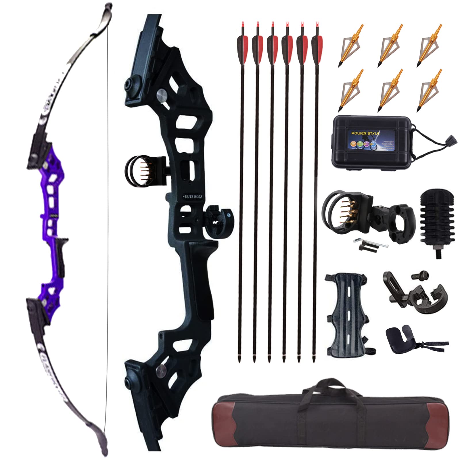 Knixxo Archery 51" Takedown Recurve Bow and Arrows Set for Adults,Right ...