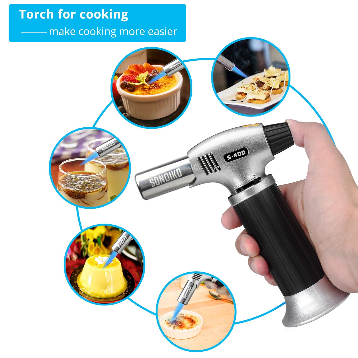 Mua Sondiko Kitchen Burner, Flame Burner, Refillable Crème Brulée ...
