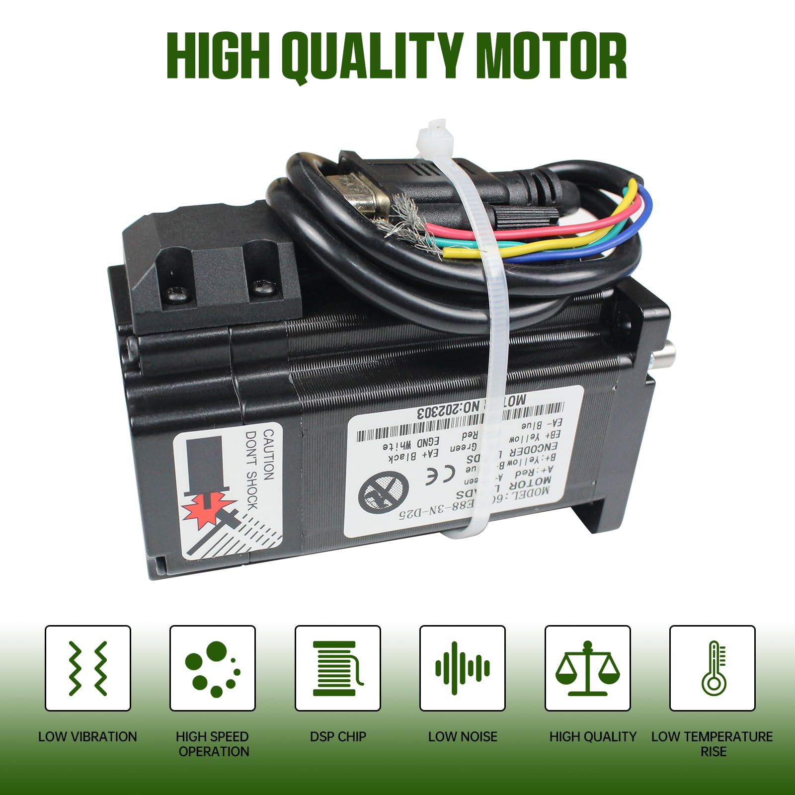 Mua RATTMMOTOR Nema24 3N.m Closed Loop Stepper Motor 88mm 5A,2HSS60 Hybrid Motor Driver 24-50V ...