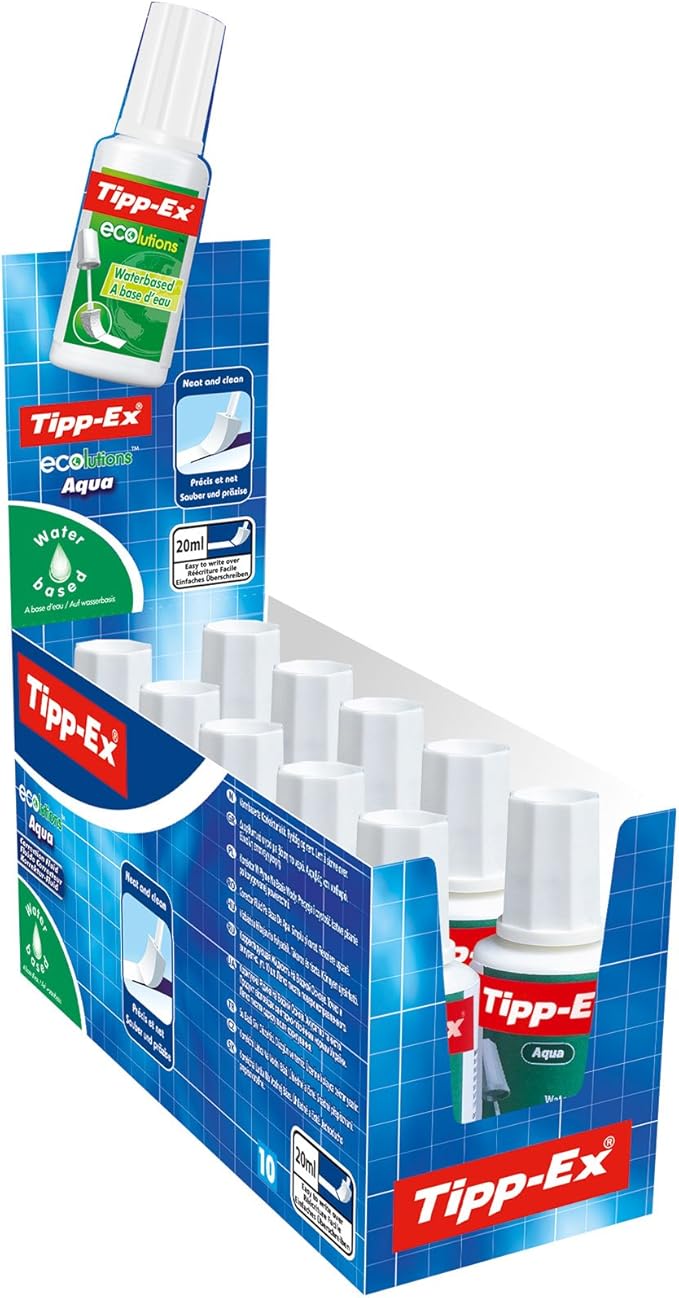 Tipp-Ex ECOlutions Correction Fluid 20ml - Display Box of 10: Amazon.co ...