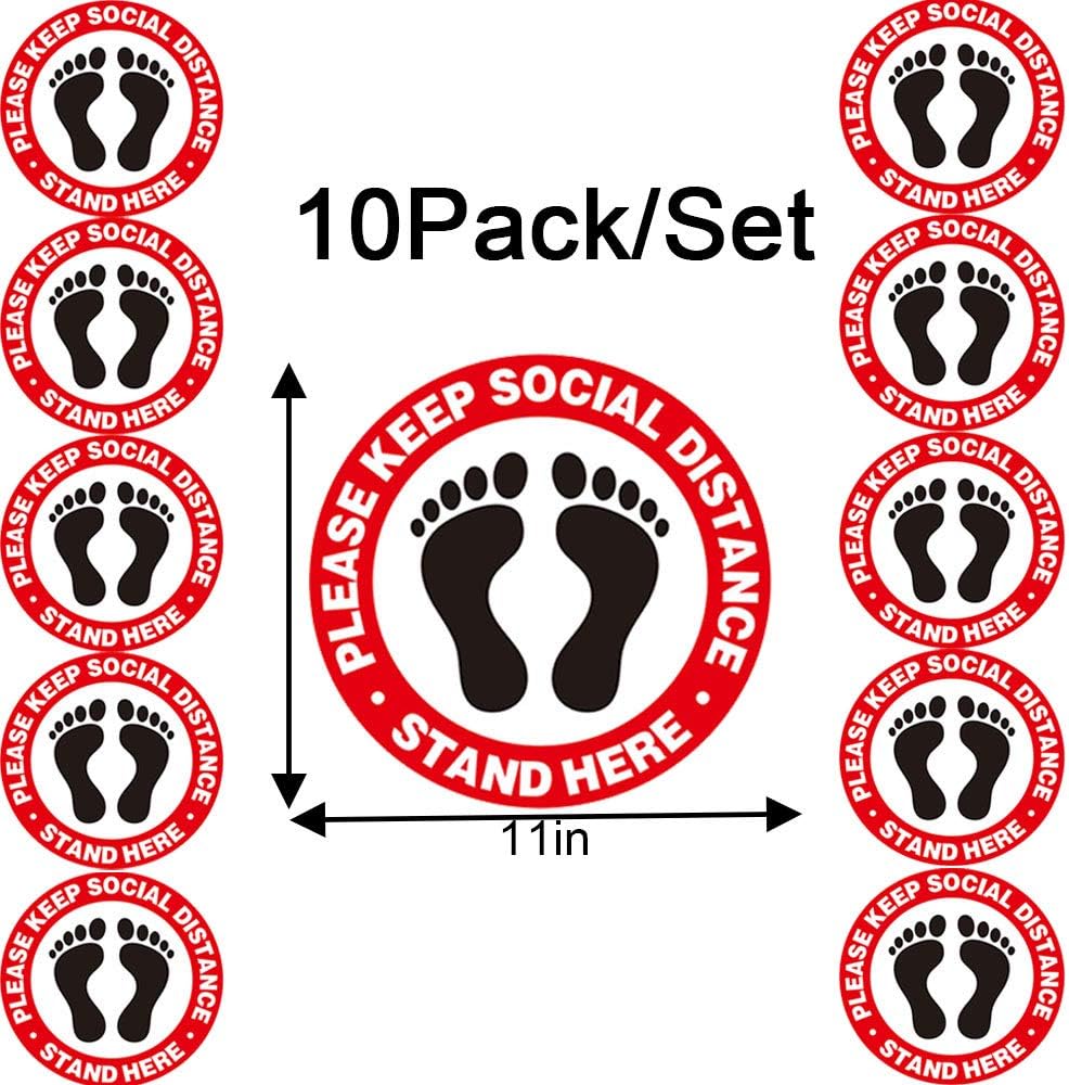 Safety Notice Stickers for Restaurants Malls Hospitals Social ...