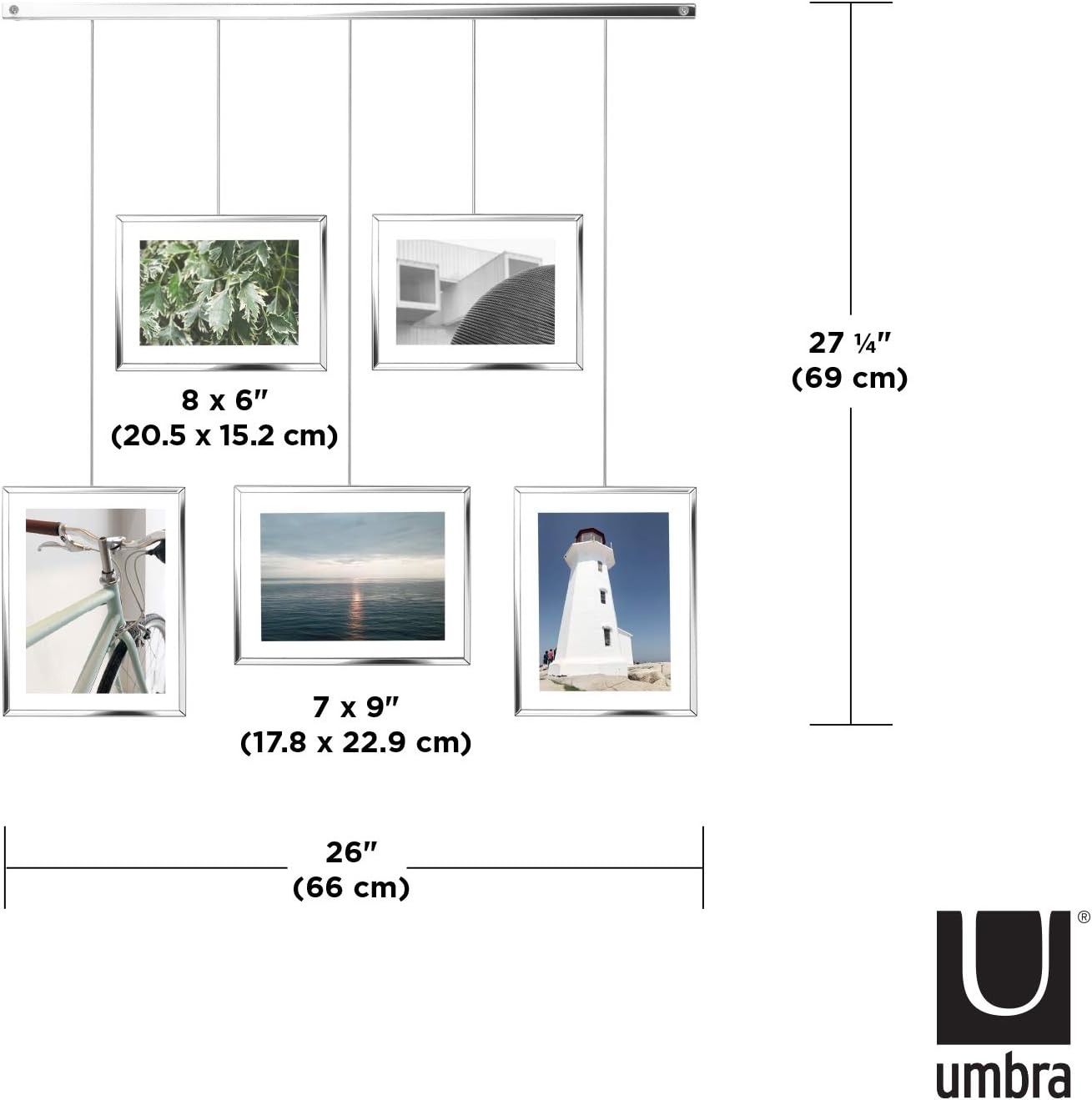 Umbra Photo Frames, Chrome, normal – BigaMart