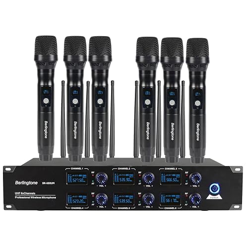 Berlingtone BR-600UM Professional 6-Channel Wireless Handheld Dynamic ...