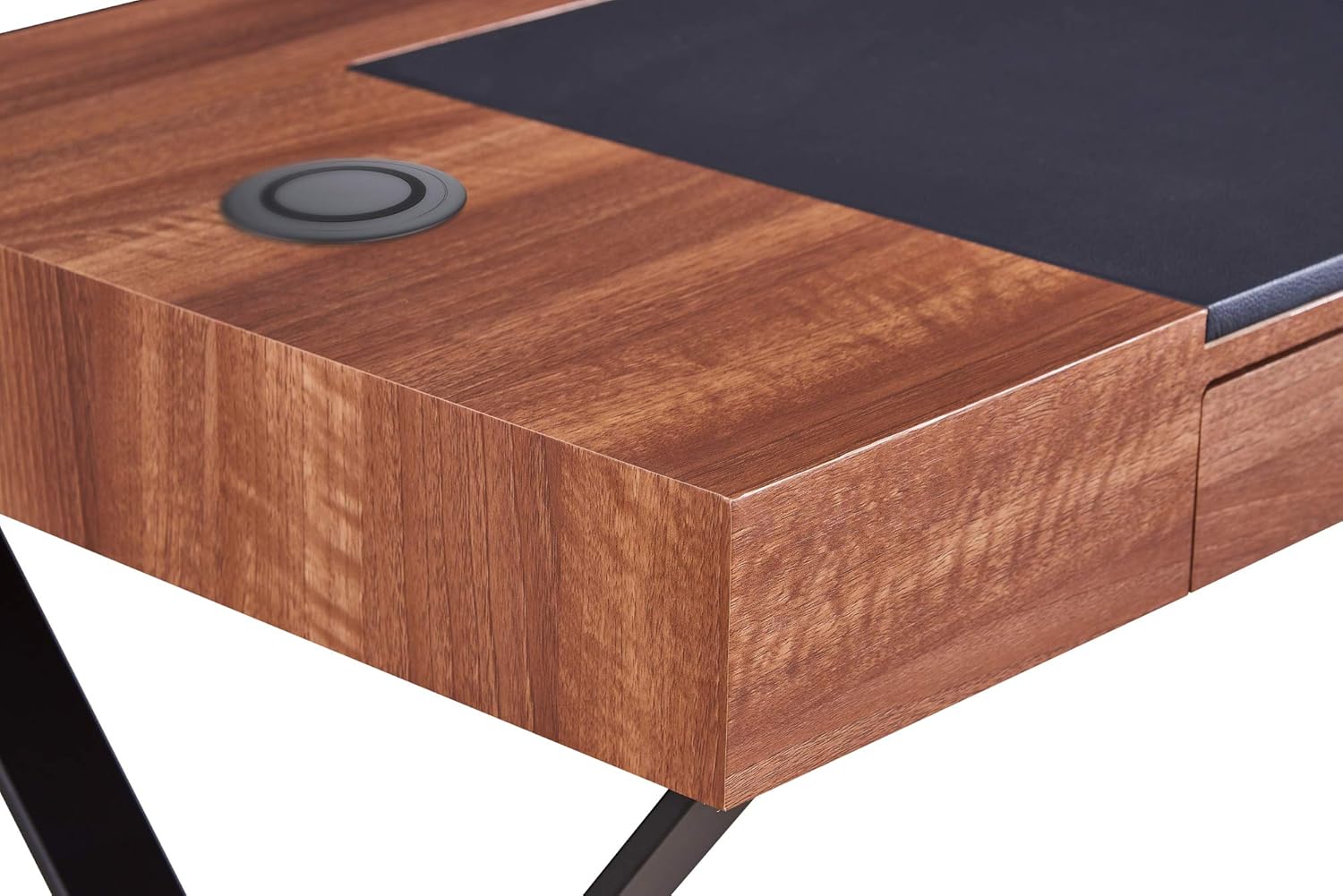 Centurion Supports ADONIS Walnut Ergonomic Home Office Desk with Built ...