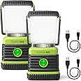 Amazon.com: LED Camping Lantern Rechargeable, Consciot Camping Lights, 1000LM, 4 Light Modes ...