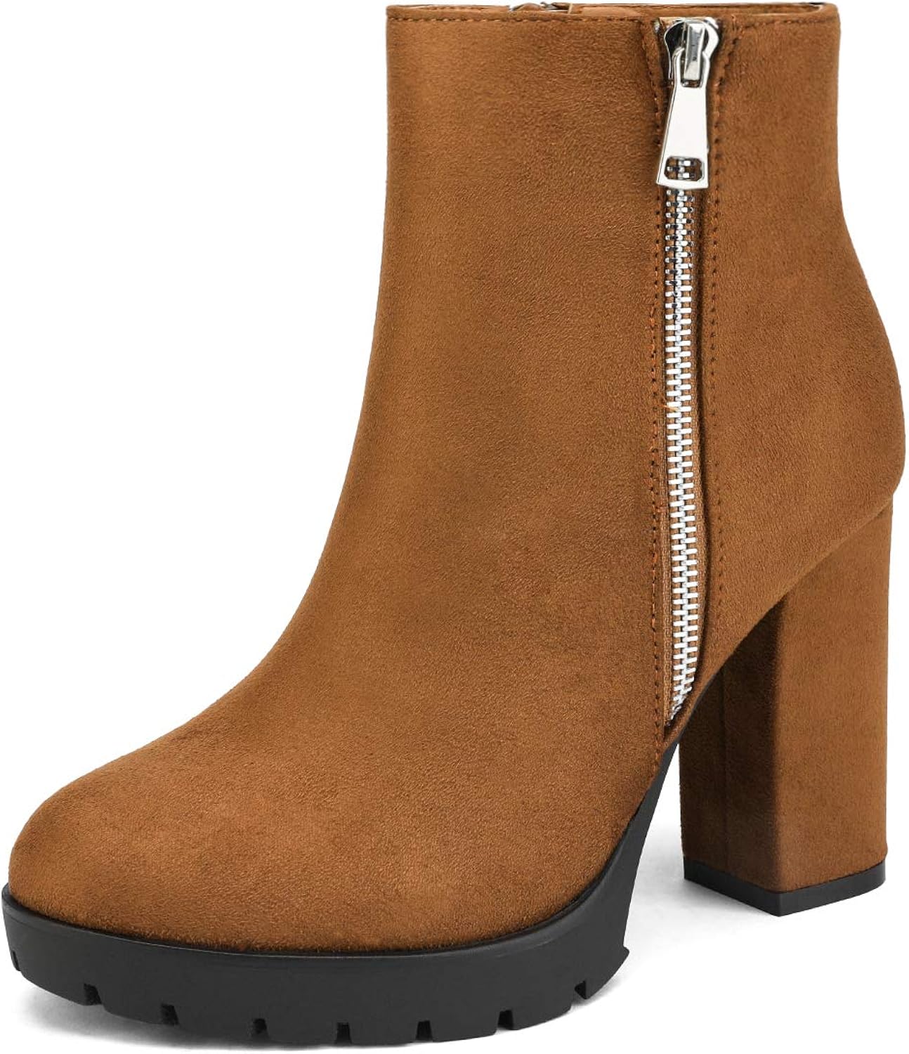 DREAM PAIRS Women's Stomp High Heel Ankle Boots: Amazon.ca: Shoes ...