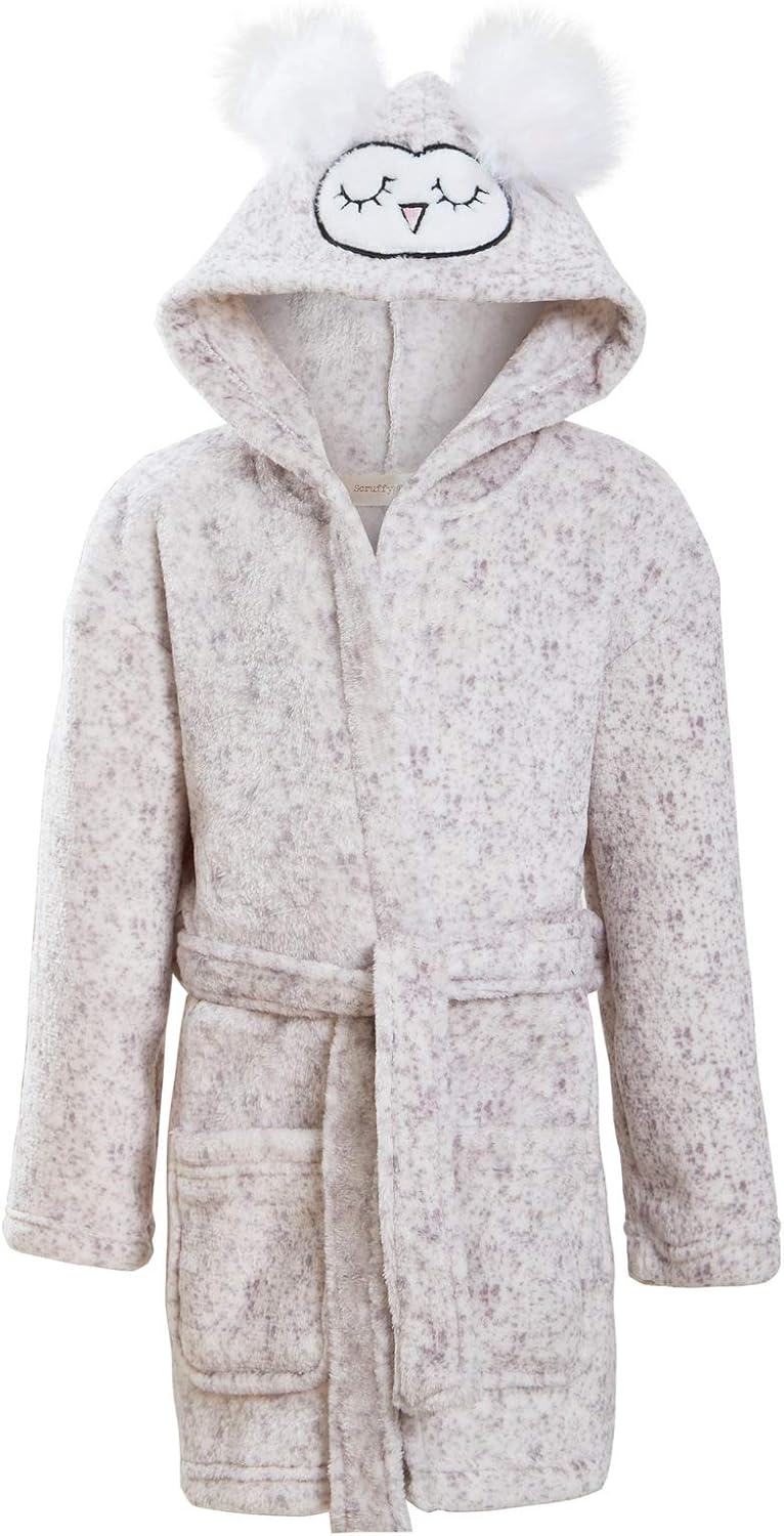 Scruffy Ted Kids Robe Novelty Dress Up Hooded Bathrobe Dressing Gown ...
