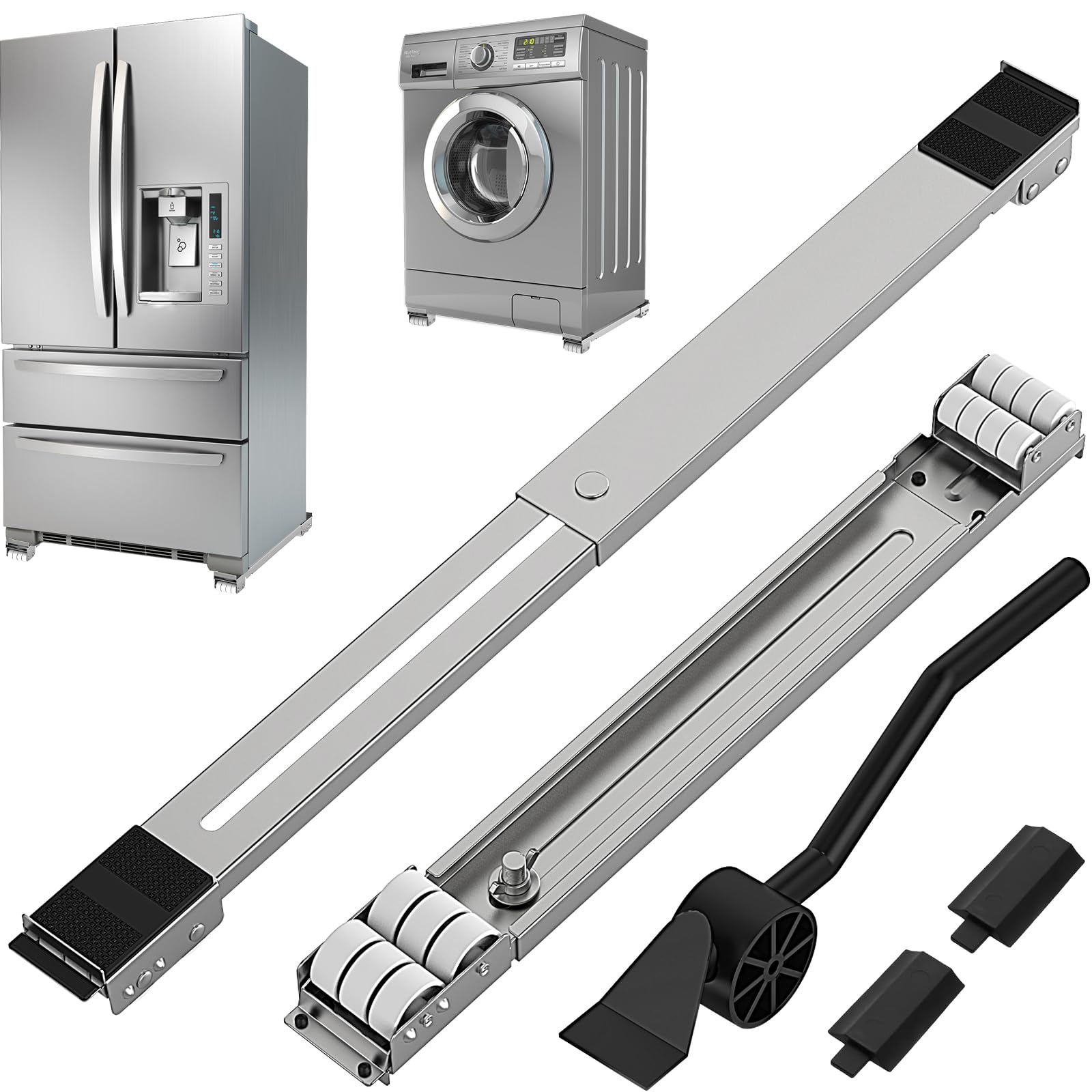 Appliance Rollers With 360° Swive Wheels, Anti Slip Heavy Duty ...