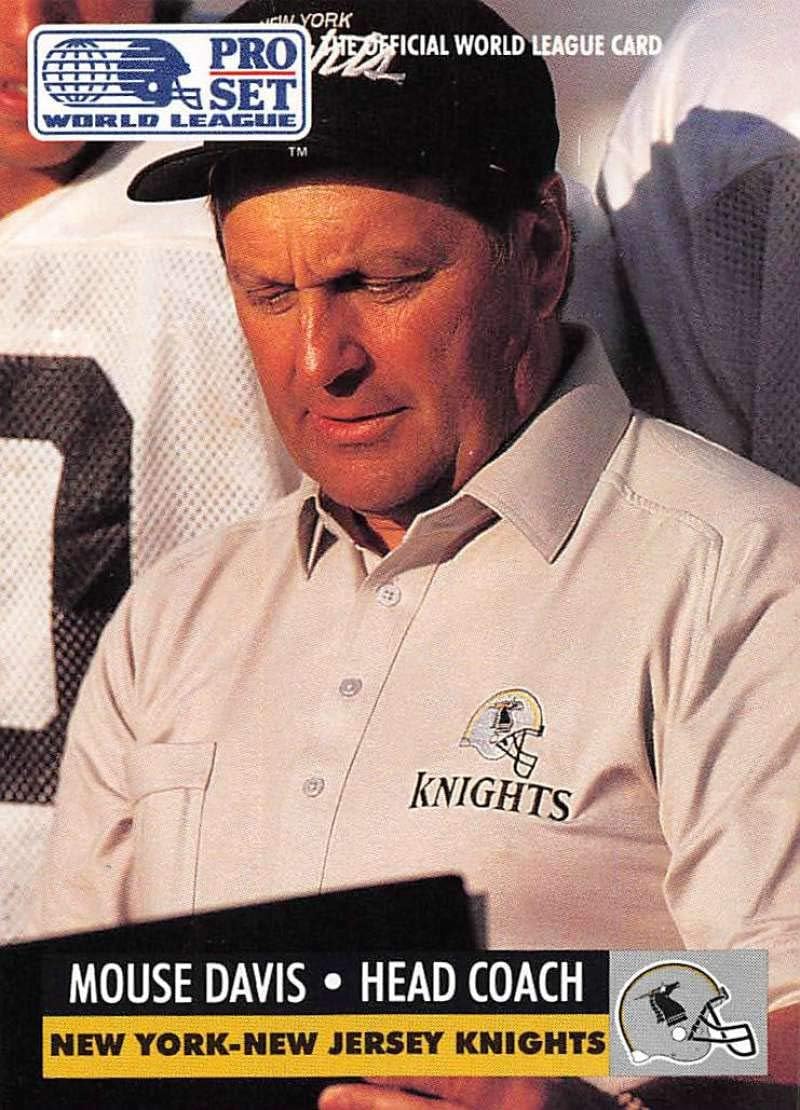 Amazon.com: 1991 Pro Set WLAF Inserts Football Card #18 Mouse Davis NY ...