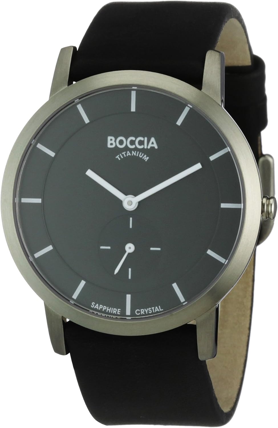 Boccia Men's Titanium Leather Strap Watch B3540-02: Boccia: Amazon.co ...