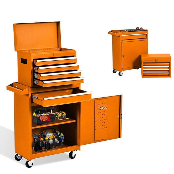 Buy 5-Drawer Tool Chest Tool Box,Rooling Tool Chest with Wheels,Tool ...