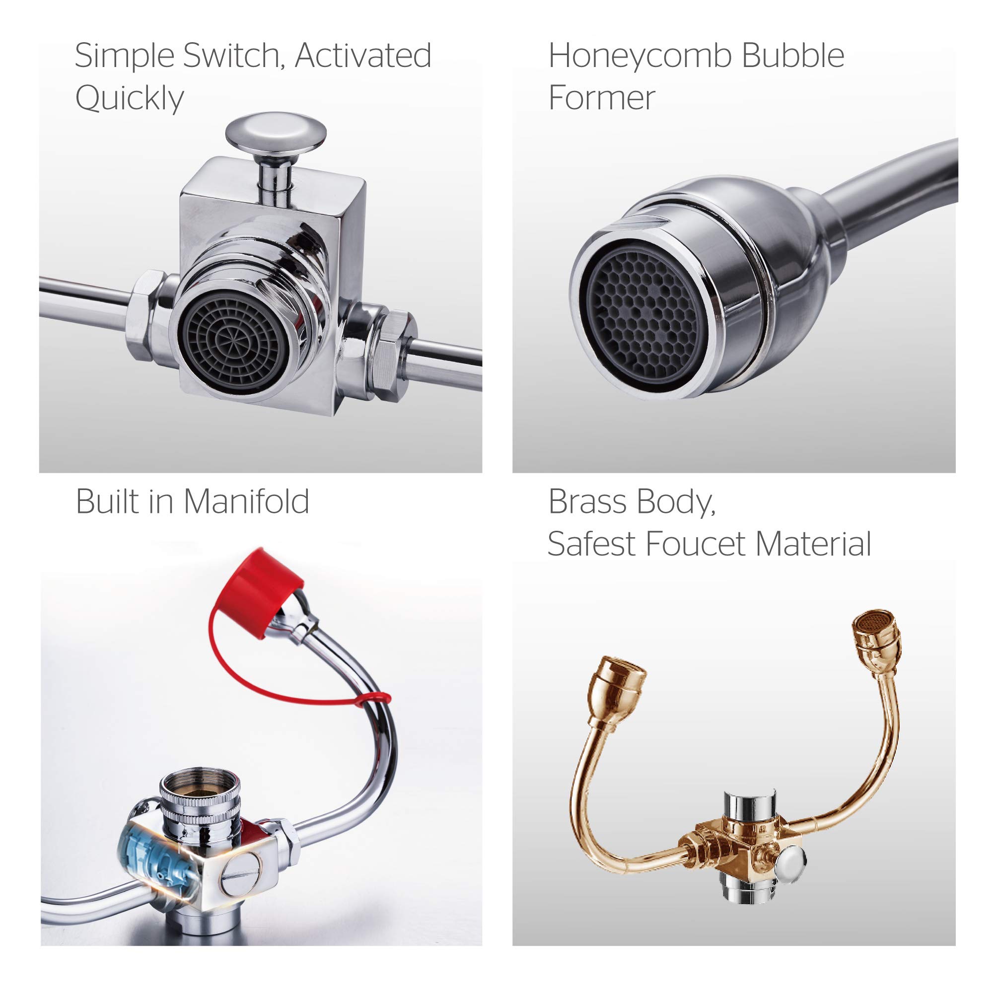 Mua Beauty Kate Eye Wash Station, Emergency Eyewash Stations Faucet ...