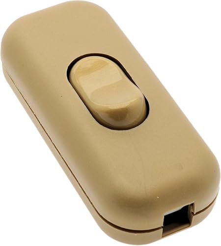 INLINE LAMP SWITCH/LIGHT SWITCH GOLD IN-LINE 2/3 CORE: Amazon.co.uk ...