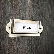 Amazon.com : uxcell Office File Drawer Label Tag Name Card Holder ...