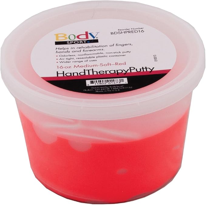 Amazon.com: Body Sport Therapy Putty 80oz Red - Medium Resistance ...