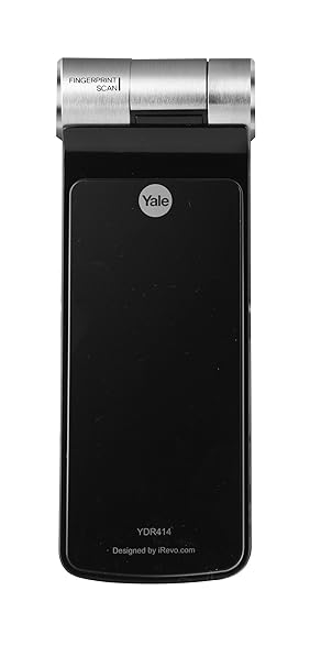 Yale YDR414 Biometric Fingerprint Smart Digital Door Rim Lock (Black ...