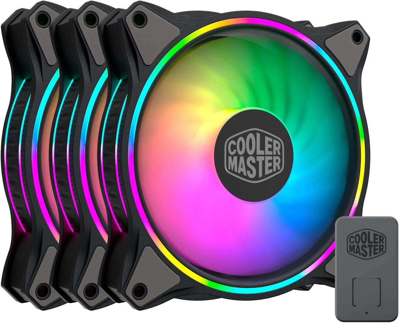 Cooler Master MasterFan 3N1 MF120 Halo ARGB – Dual Ring Addressable RGB ...
