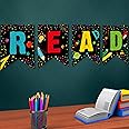 Amazon.com: Qilery 4 Pcs Reading Classroom Decorations Reading Banner ...