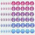 Inclusive Event Supplies 600 Pcs Pronoun Stickers - They Them He Him ...