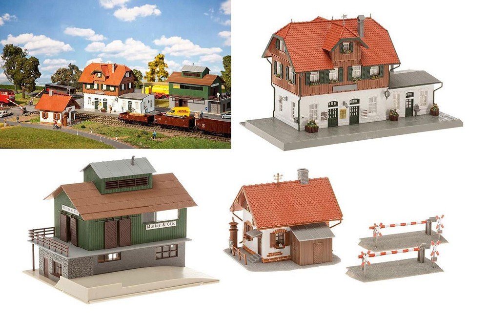190415 Faller Bahnhof-Set H0: Amazon.de: Spielzeug