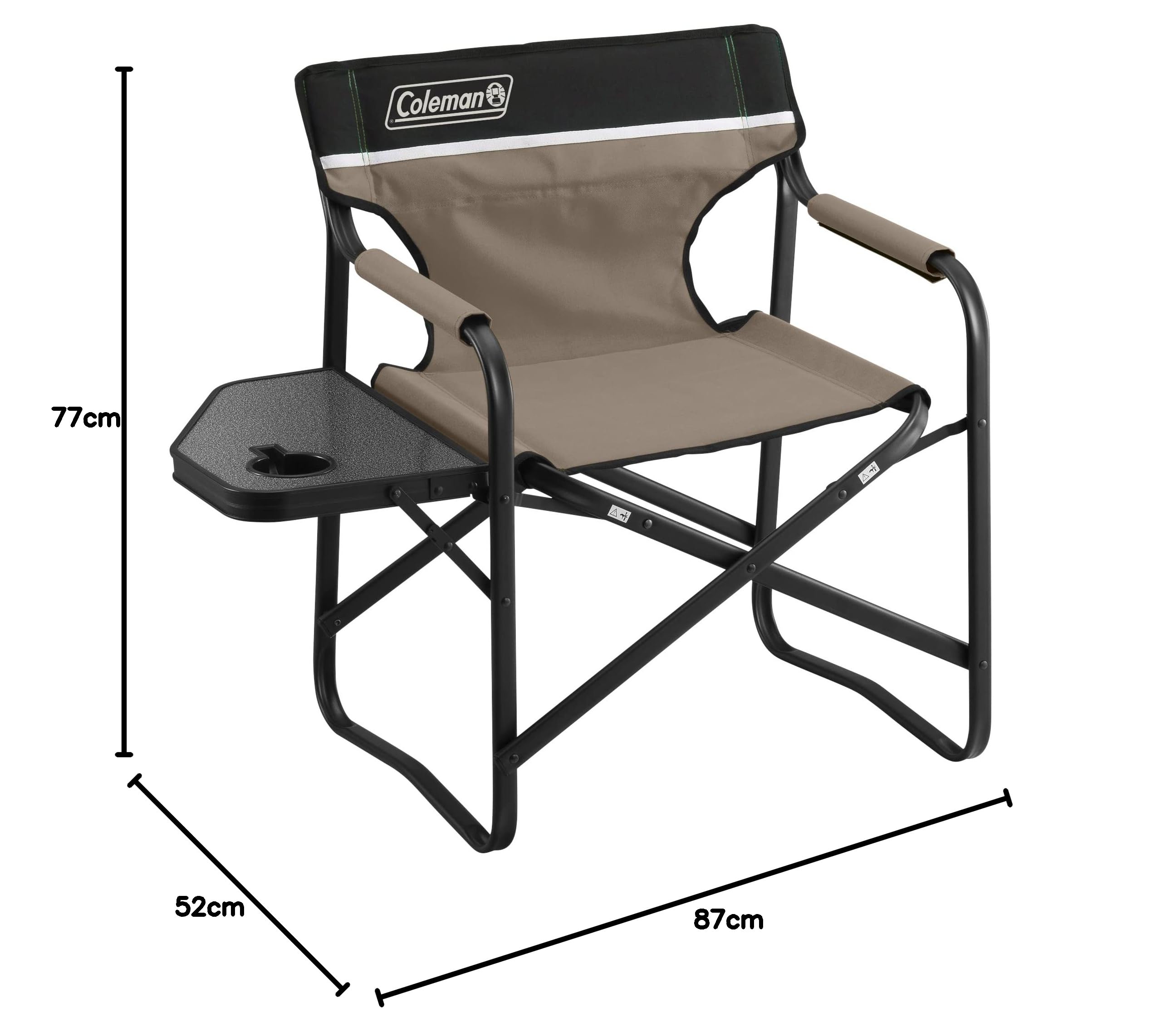 Mua Coleman 2190860 Deck Chair with Side Table, Greige Folding trên ...
