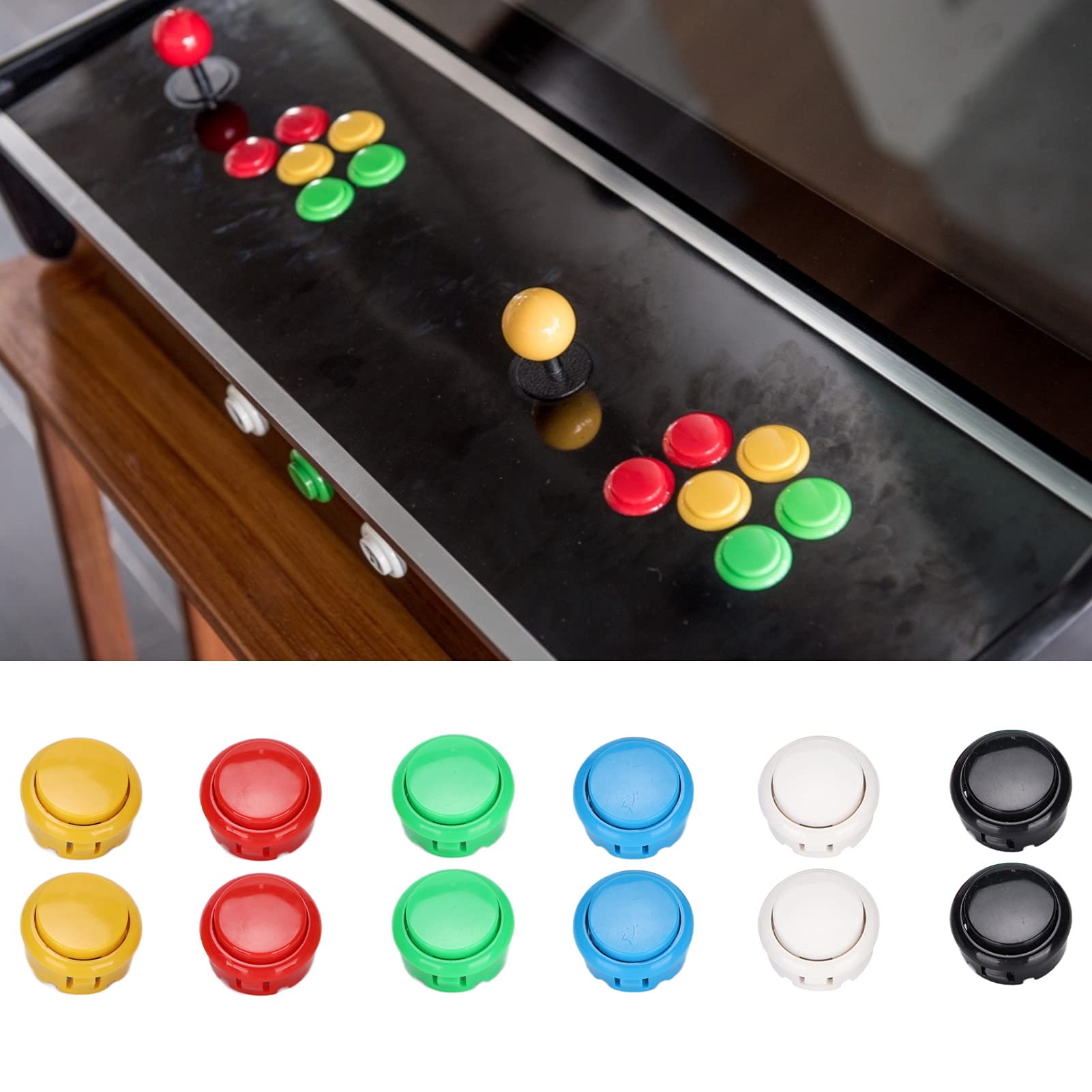 Mua 12 Arcade Joystick Game Console Buttons, 30mm Replacement Buttons ...