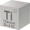 Titanium Cube - Metal Element Cubes - Laser Engraved Density Cube Set ...
