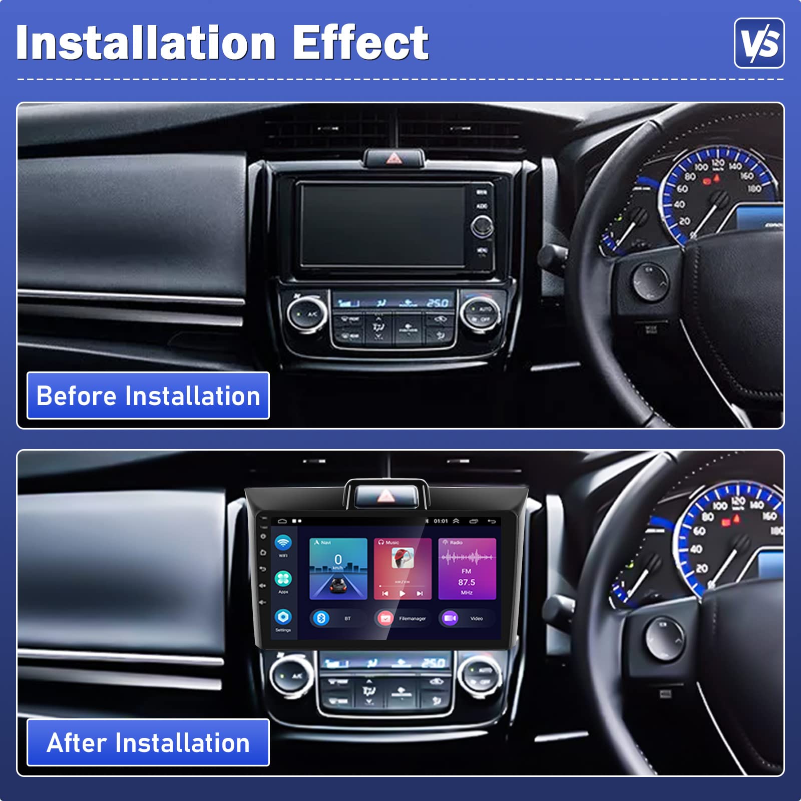 Mua for 2015-2017 Toyota Corolla Axio Radio, Apple CarPlay Android 11 ...