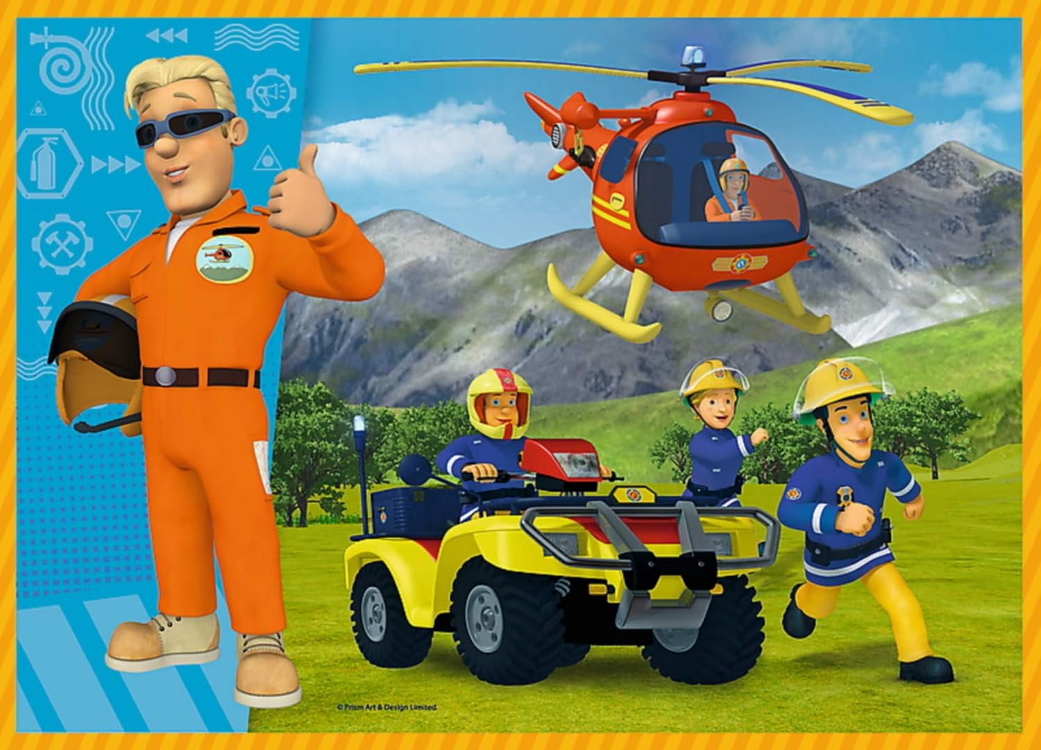 Fireman Sam to the Rescue Puzzle, 4-in-1 – BigaMart