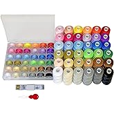 Amazon.com: 72Pcs 36 Colors Prewound Bobbins and Thread Spools for Hand ...