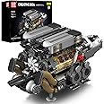 Mould King V8 Twin-Turbo Engine Model Kit That Runs, Mini Engines ...