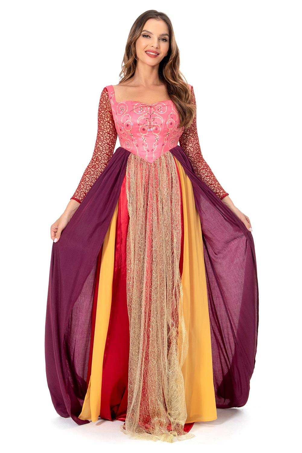 Nasfotim Women Costume Adult Plus Size Dress Wizard Costume Cosplay ...