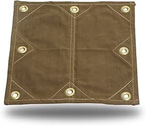 Amazon.com: 4x6 18oz Heavy Duty Canvas Tarp with 2' Grommets ...
