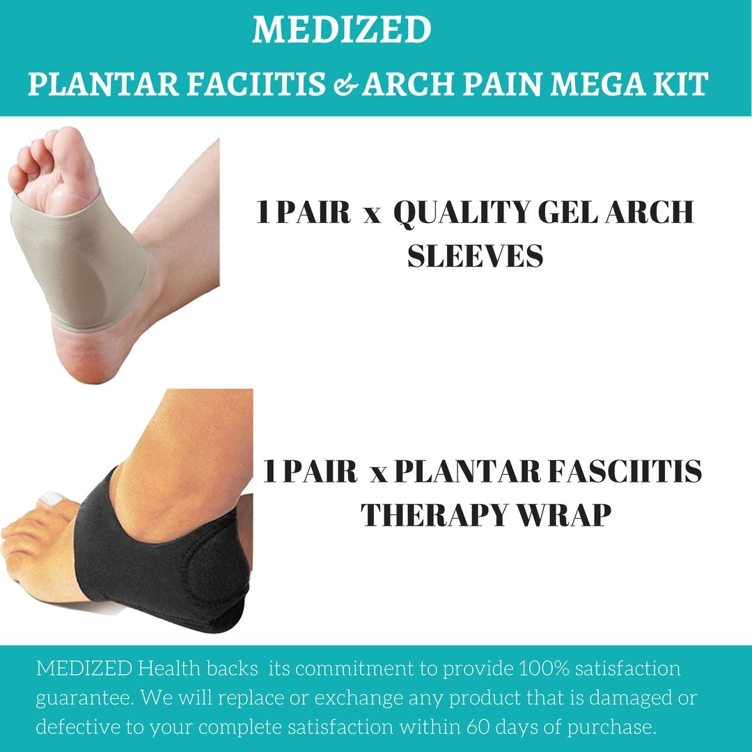 Plantar Fasciitis Relief by MEDIZED, Arch Support, Plantar Fasciitis ...