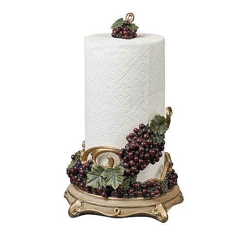 Touch of Class Vigne Elegante Paper Towel Holder - Dark Red, Sage Green ...
