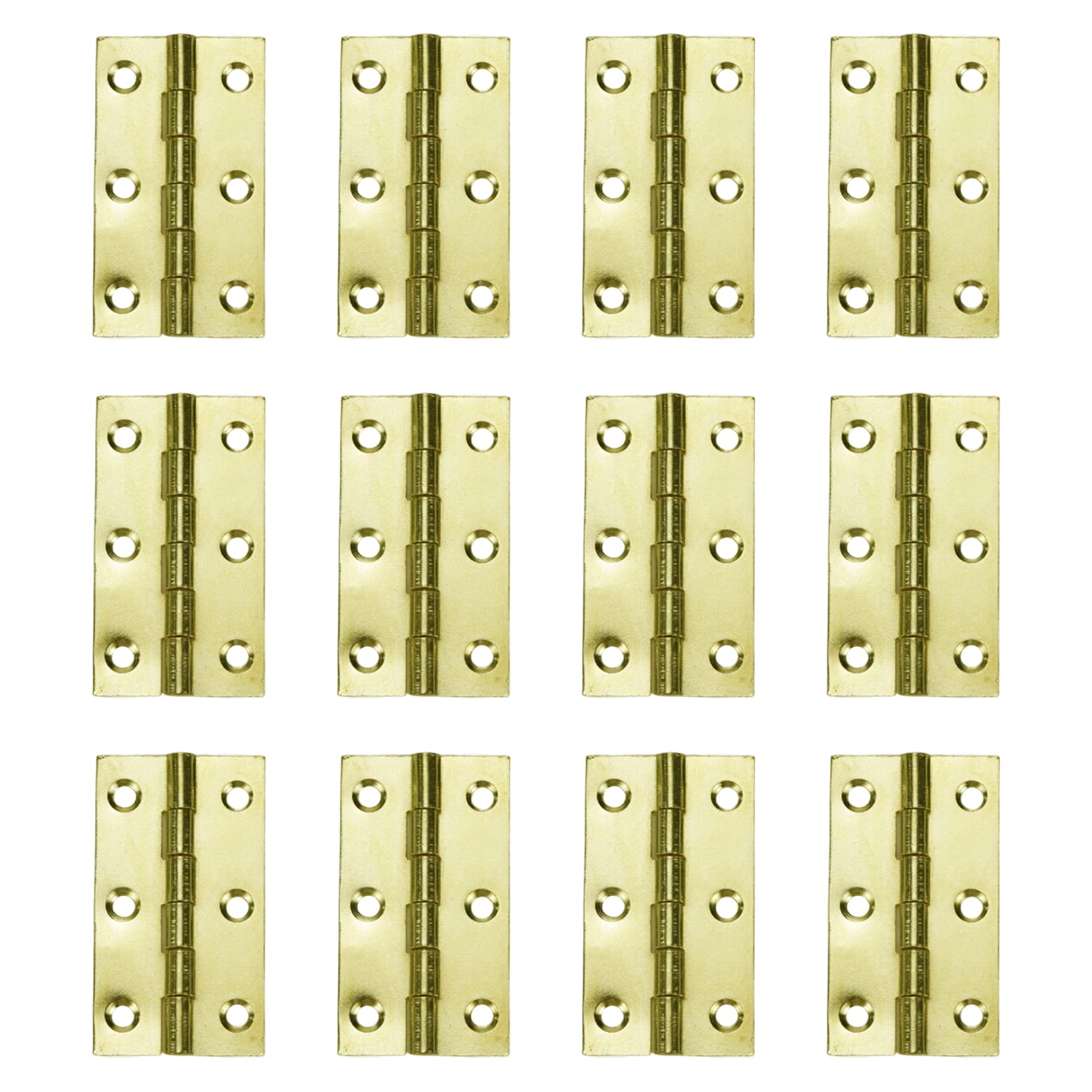 Antrader 2" Gold Folding Butt Hinges Mini Cabinet Hinges with Screws ...