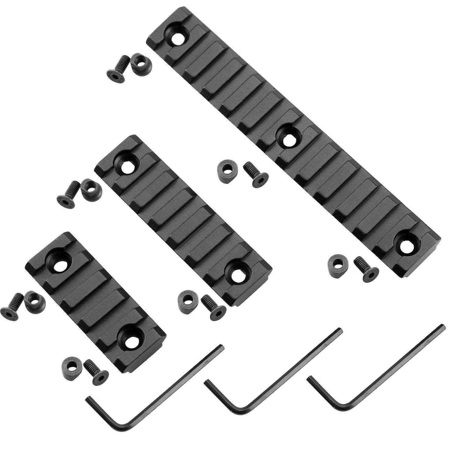 Monoki Picatinny Rail Sections for Keymod, 5-Slot 7-Slot 13-Slot ...