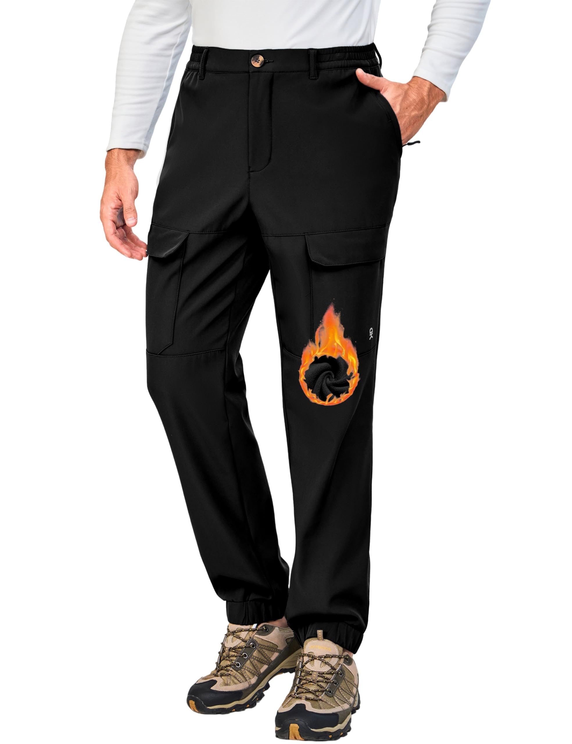 Little Donkey Andy Winter Warm Fleece Lined Pants for Men Water ...