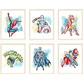 Amazon.com: Superhero Avengers Marvel Posters for Boys Room Decor ...